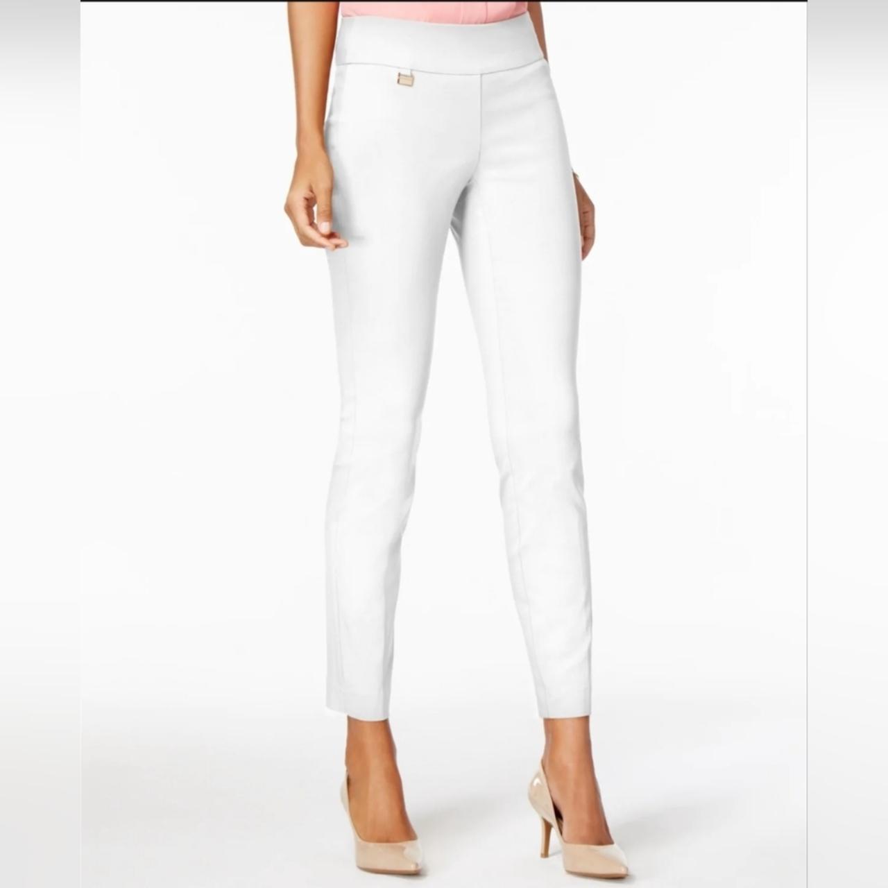 Alfani Women's White Trousers | Depop