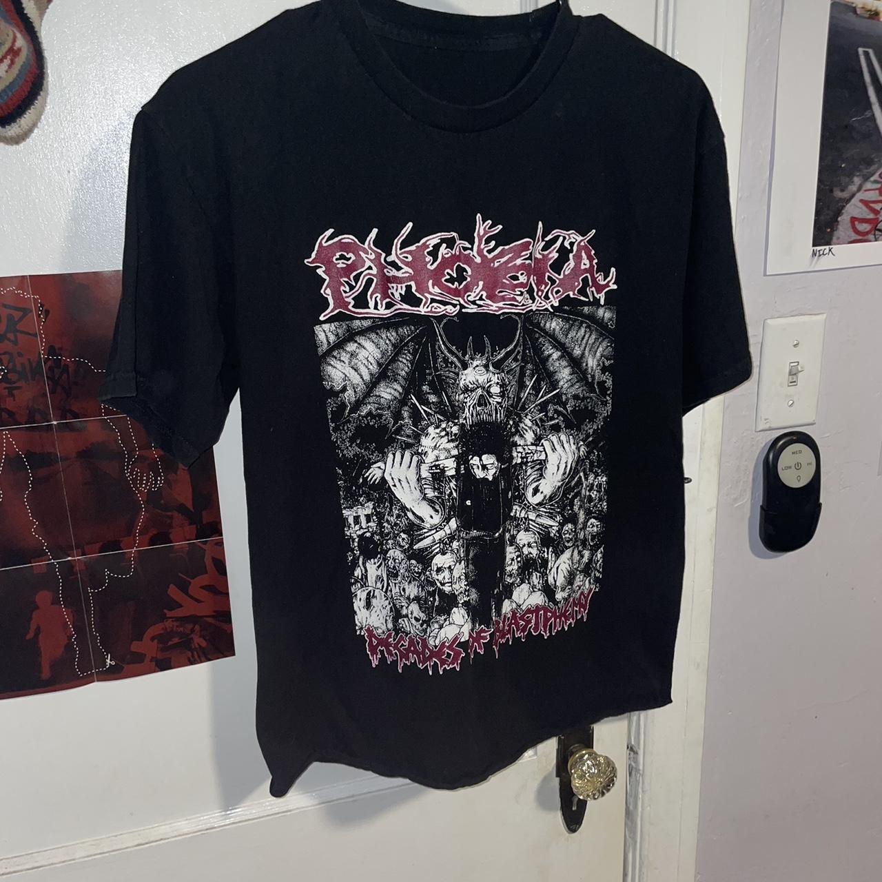 phobia band tee medium but cropped #phobia #spazz... - Depop