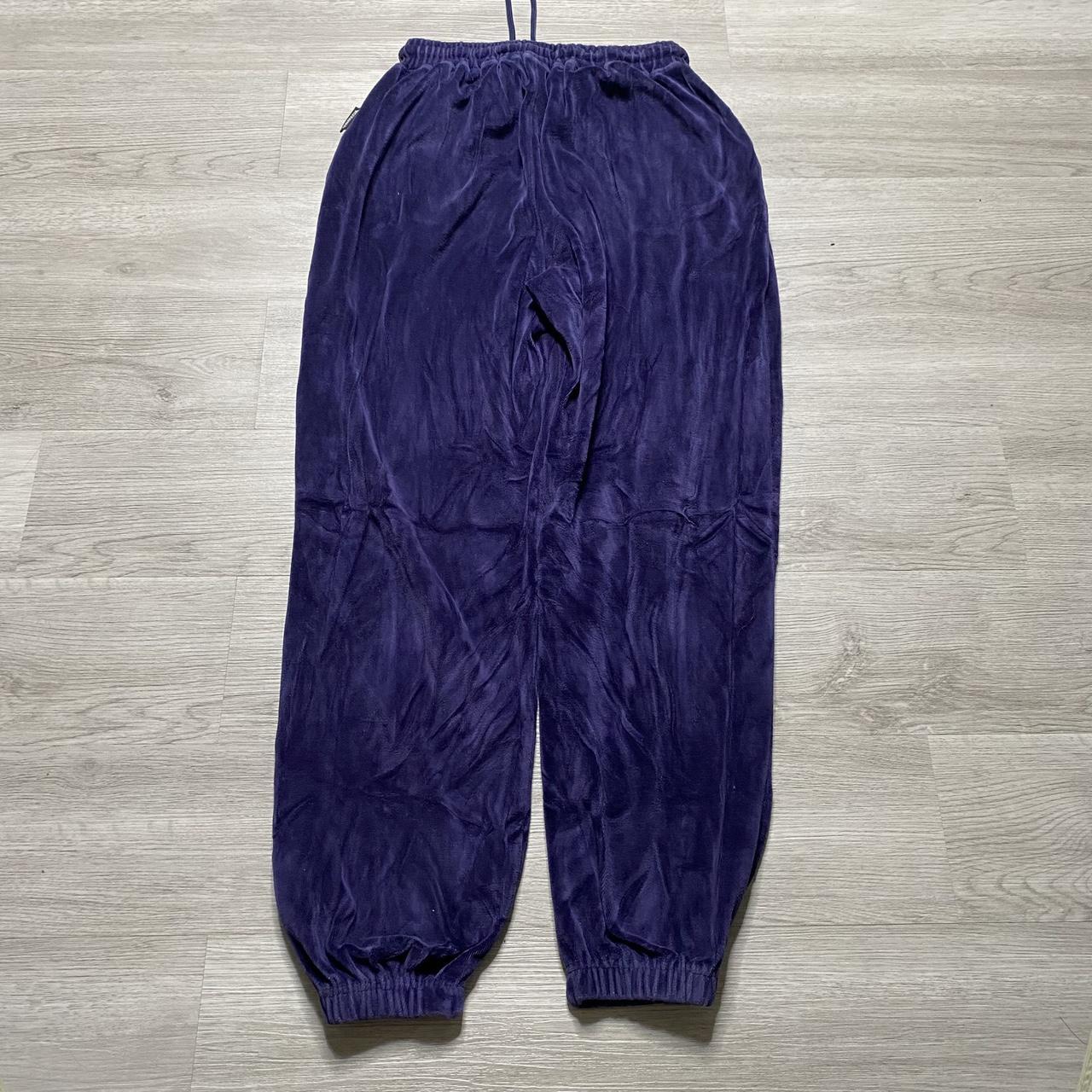 Sean John x Misguided Purple velour joggers with... | Depop