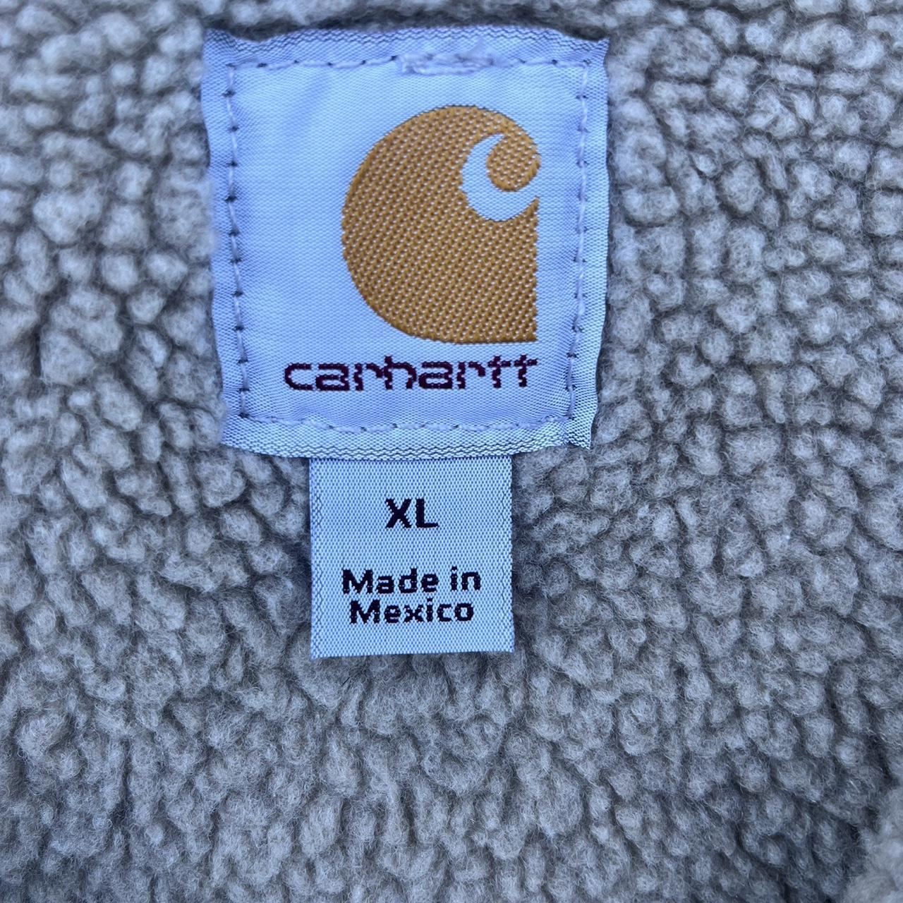 Carhartt Men's Brown and Cream Gilet | Depop