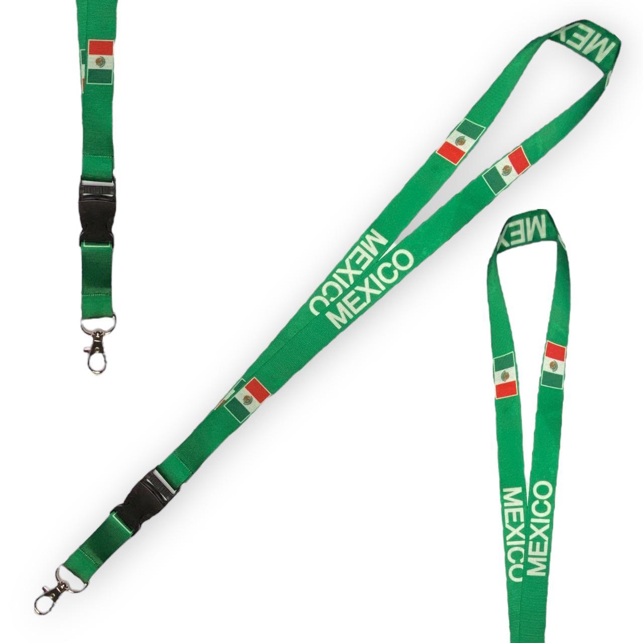 Mexico Flag Lanyard Keychain Mexican Flag Key Holder... - Depop