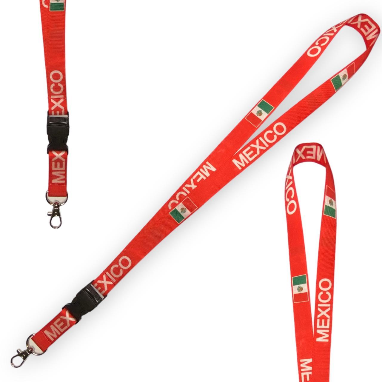 Mexico Flag Lanyard Keychain Mexican Flag Keyholder... - Depop