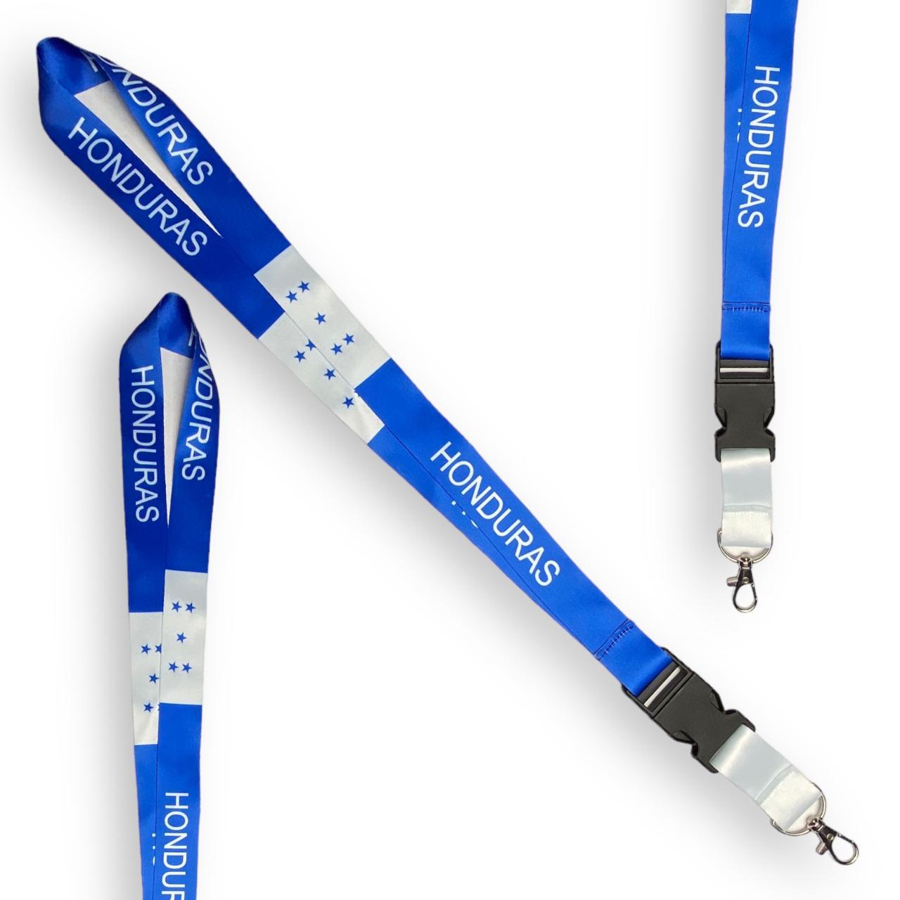 Honduras Flag Lanyard Keychain ID Holder Neck Strap... - Depop