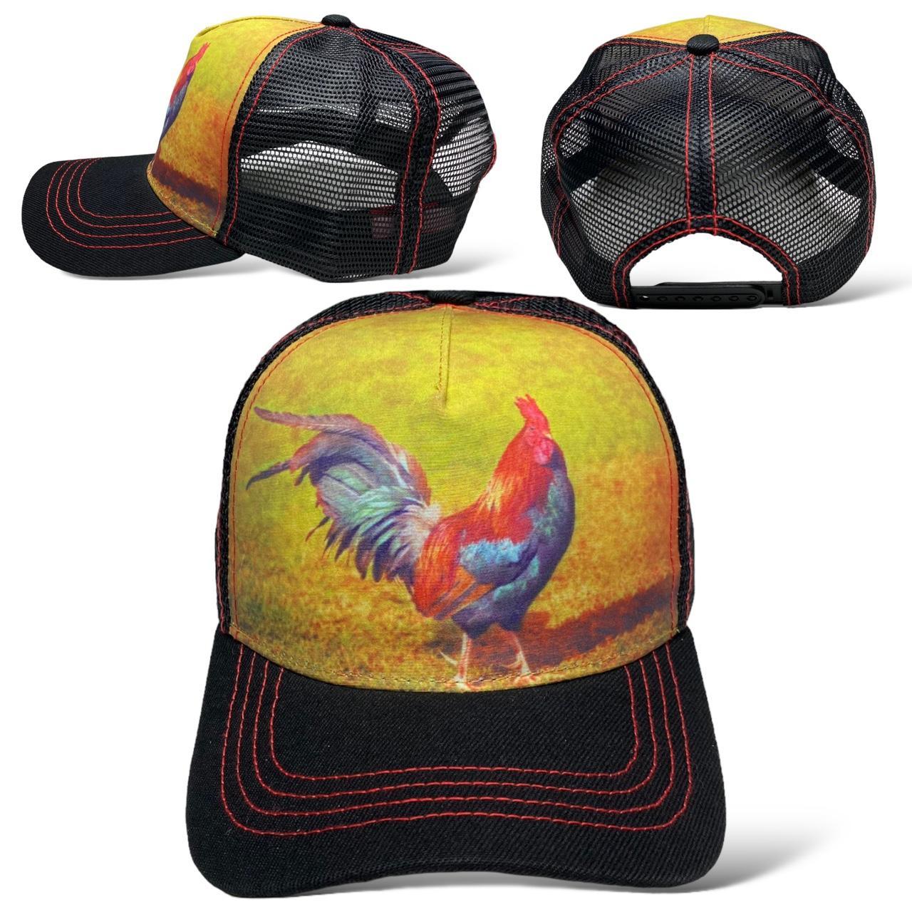 Animal TRUCKER HAT ROOSTER Farm Baseball Cap... - Depop