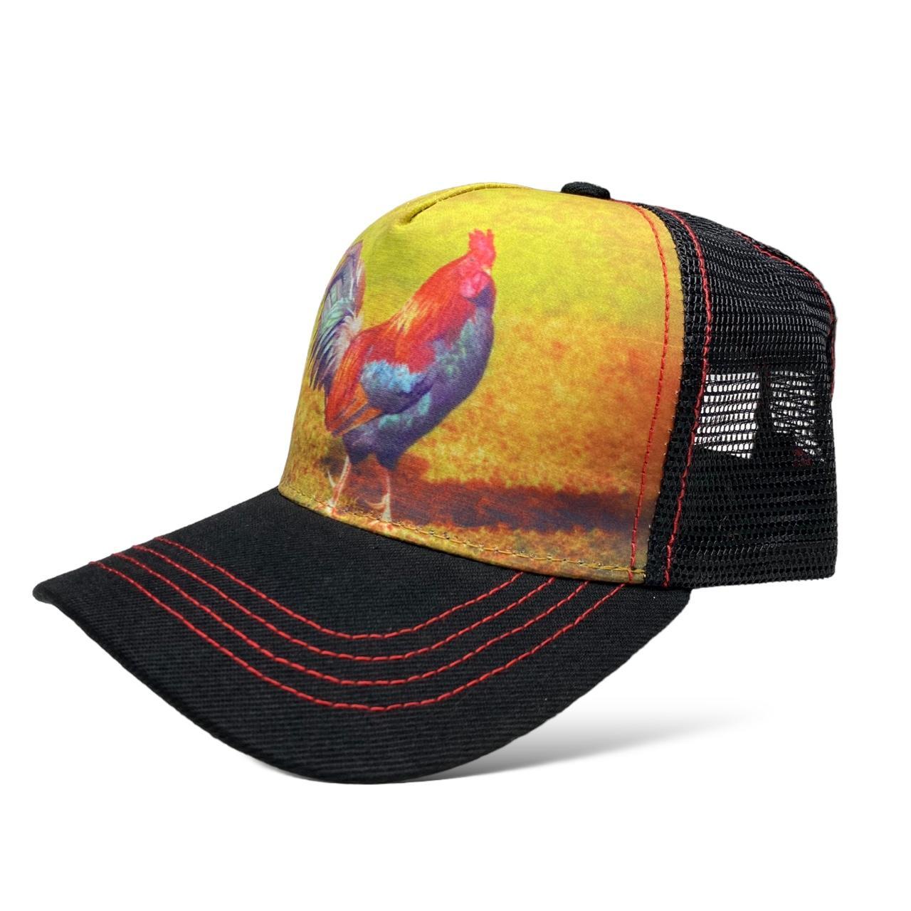 Animal TRUCKER HAT ROOSTER Farm Baseball Cap... - Depop