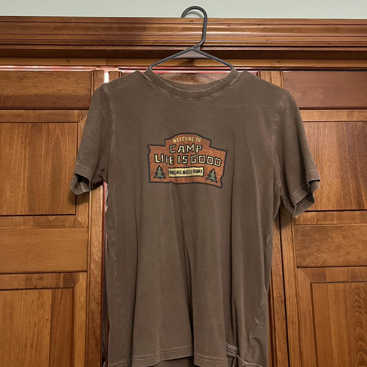 Brown Life is Good Boys tee size 10-12 - Depop