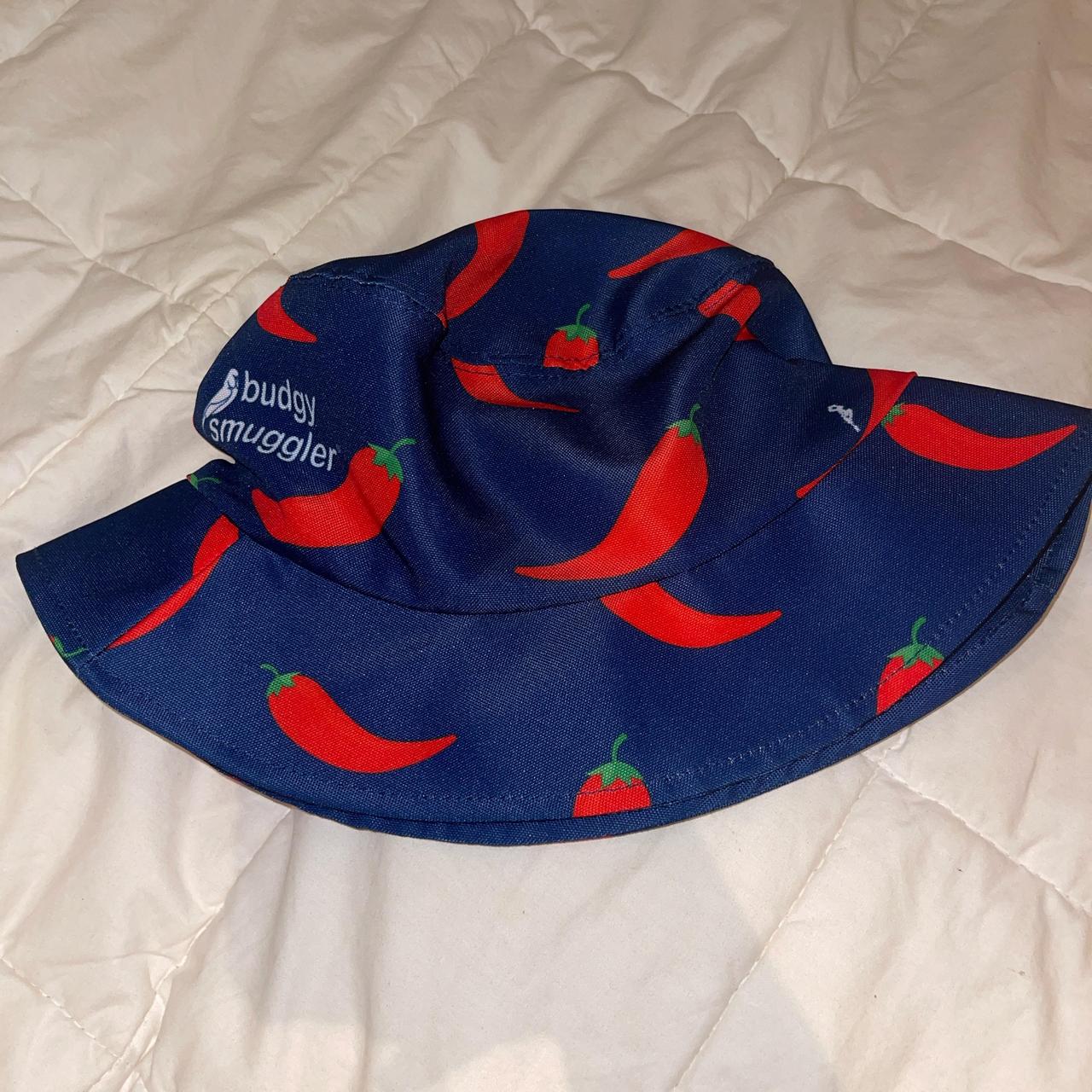 Budgy Smuggler chilli bucket hat, never use, brand... - Depop