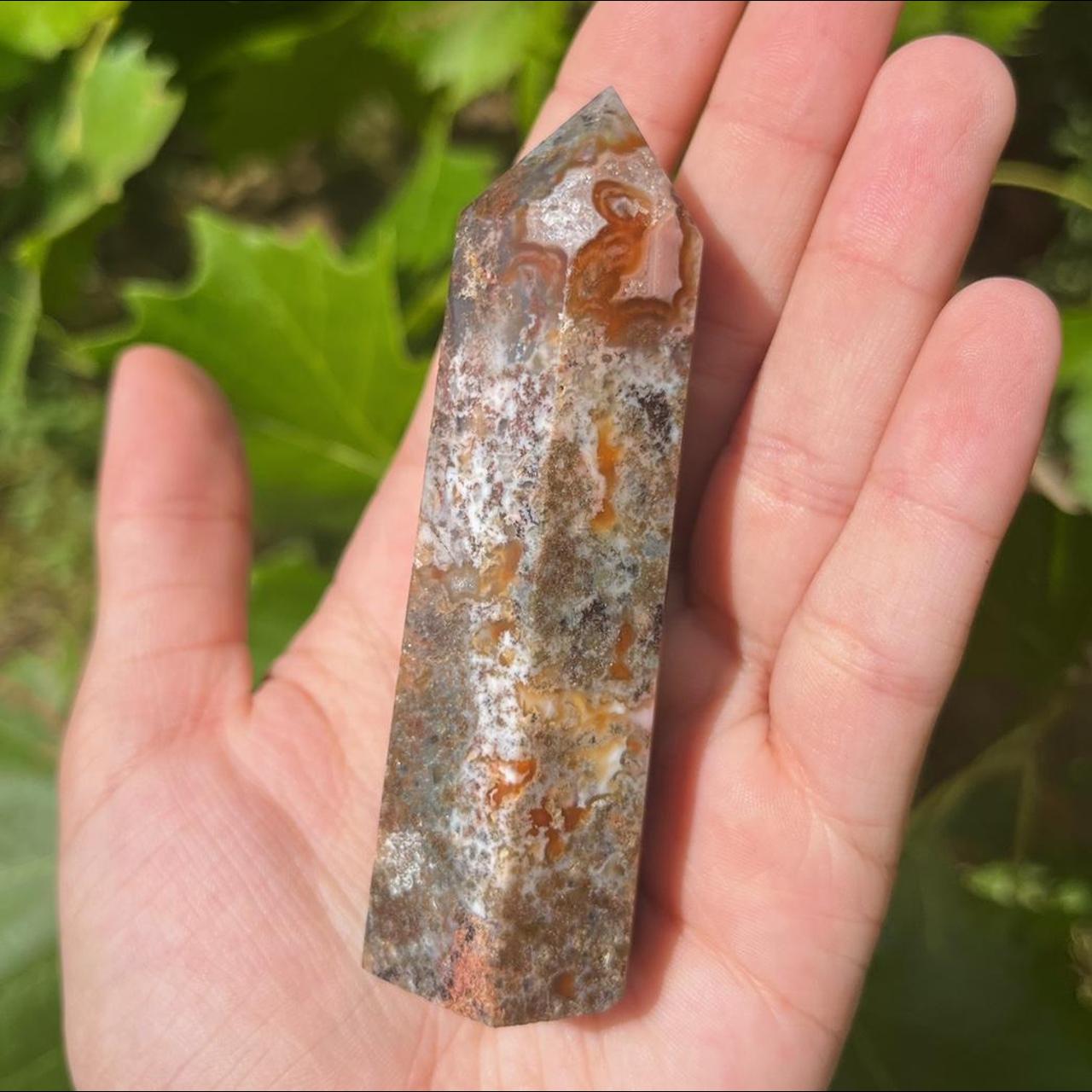 Red Moss Agate Tower Tower A Freebies with every... - Depop