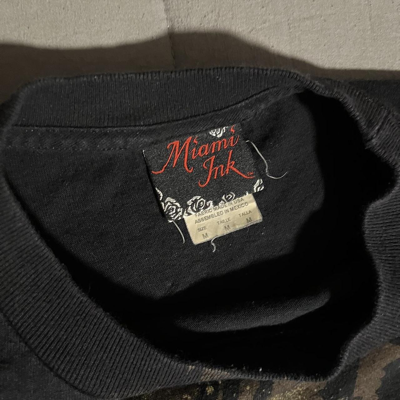 Vintage Miami Ink T Shirt All Over Print Cross... - Depop