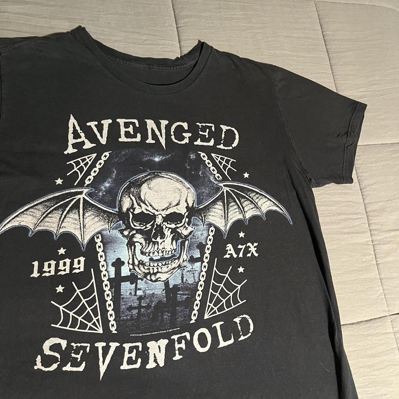Avenged Sevefold Band T Shirt 2015 A7X Metal Tee... - Depop