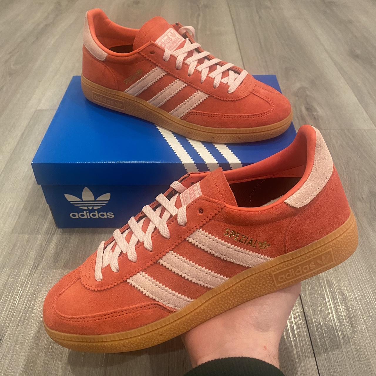 Adidas Handball Spezial Bright Red Clear Pink 🌸 -... - Depop