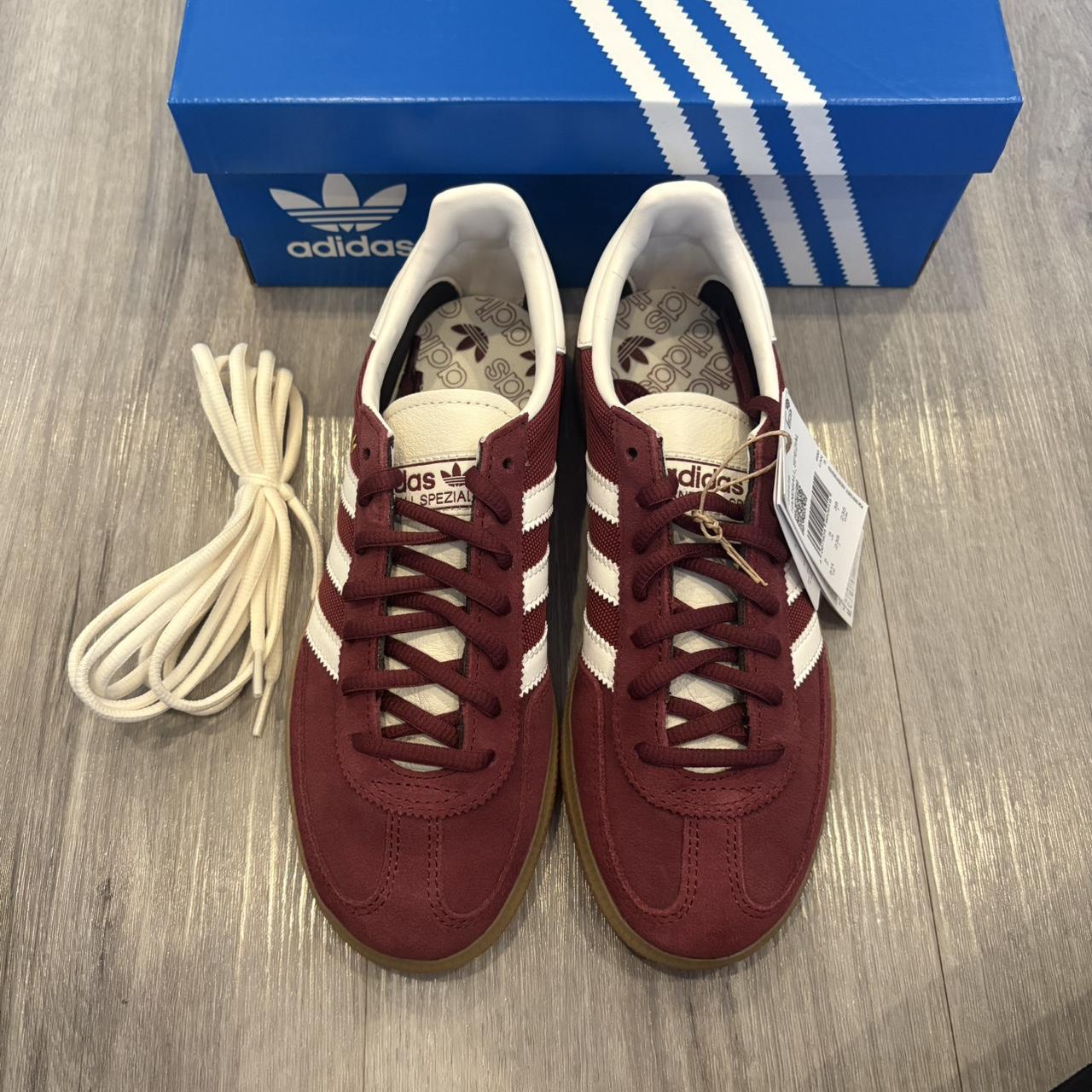 Adidas Handball Spezial Shadow Red White ️ - UK 7.5... | Depop