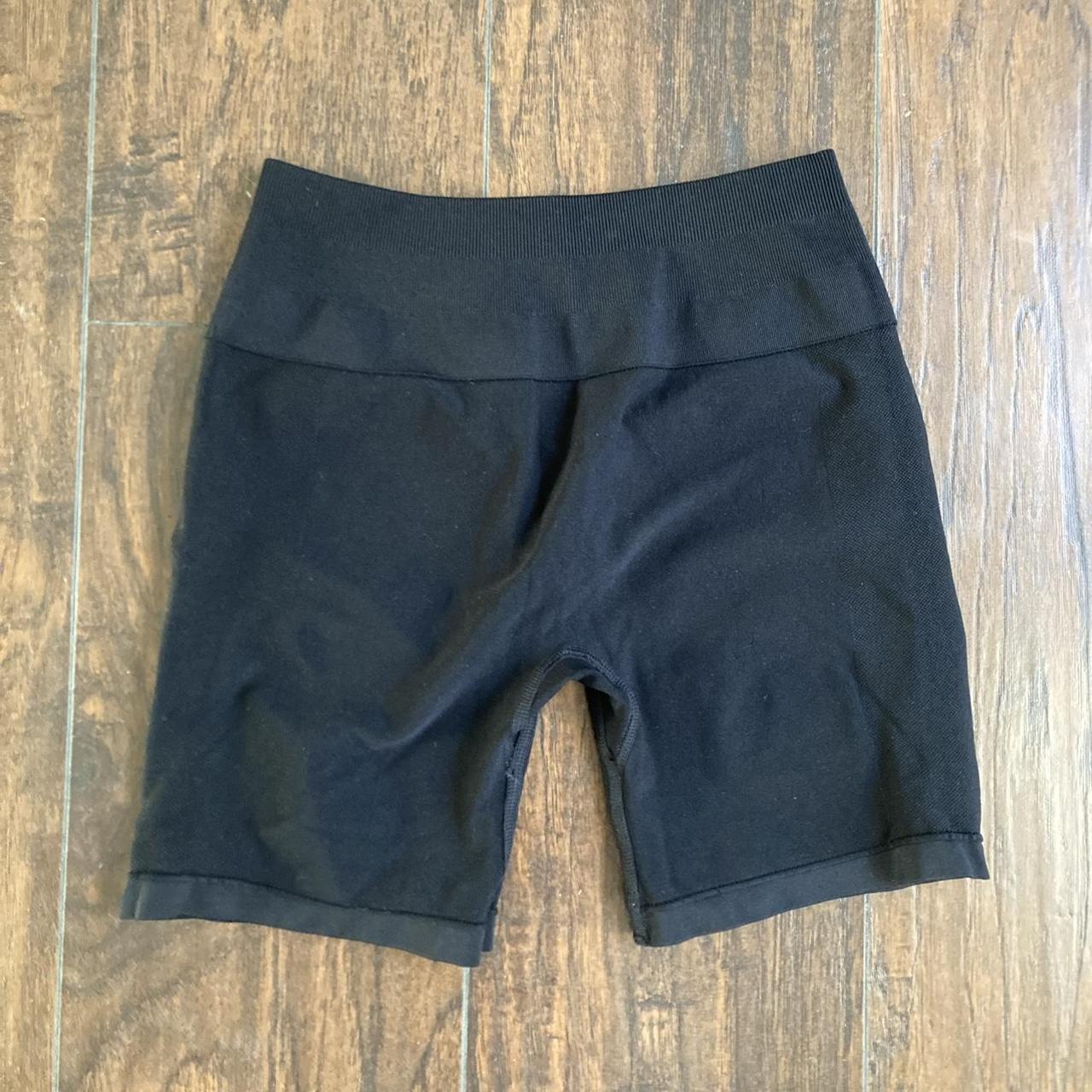 black spandex biker shorts size medium. bought these... - Depop