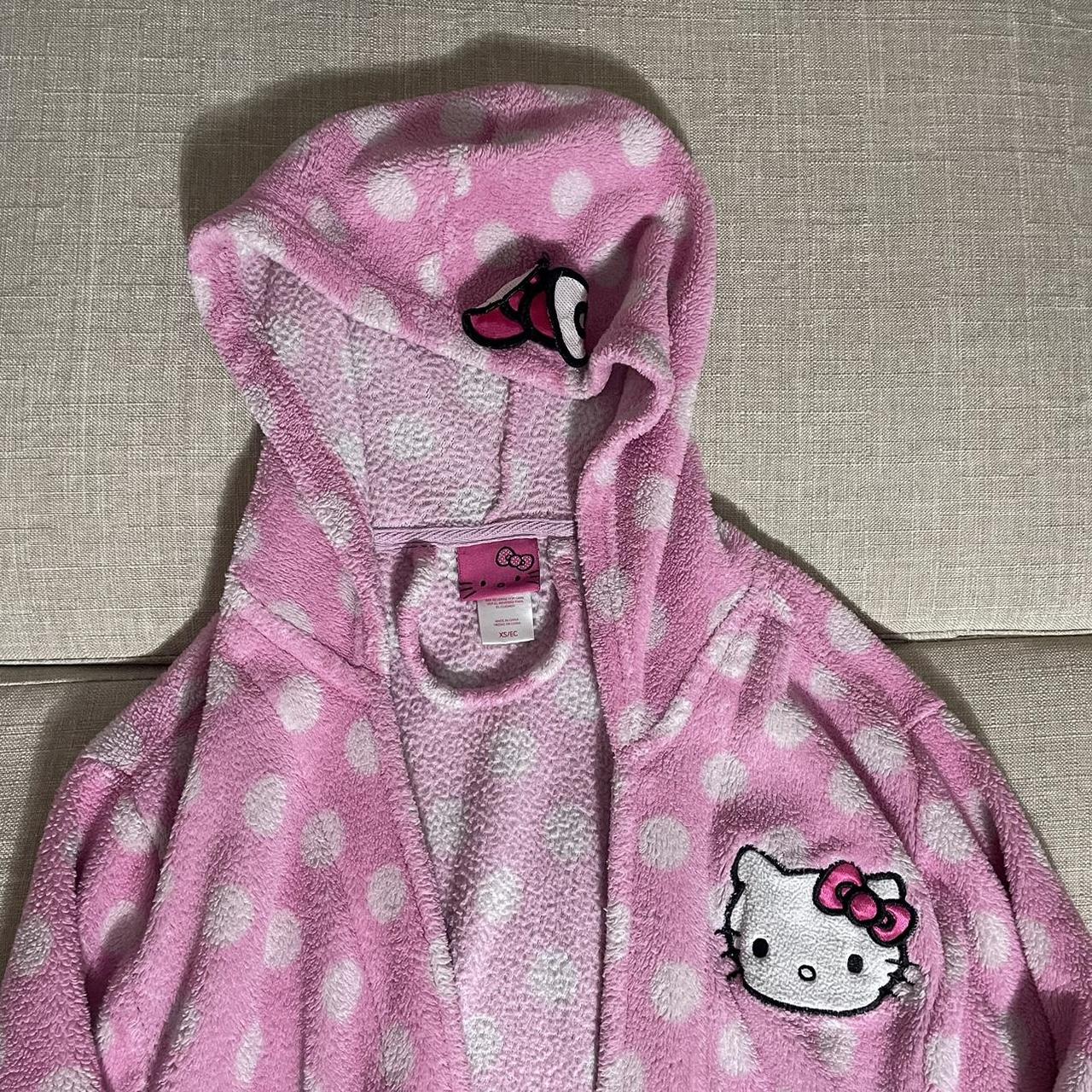 super cute hello kitty hooded bathrobe ^_^ super... - Depop