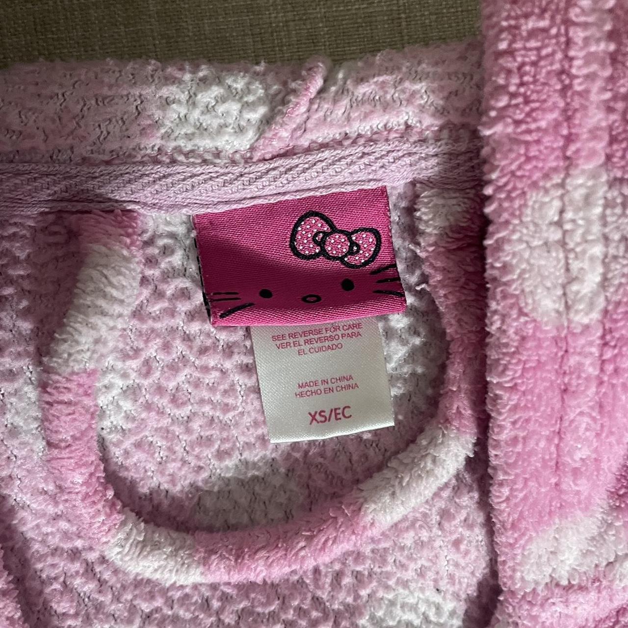 super cute hello kitty hooded bathrobe ^_^ super... - Depop