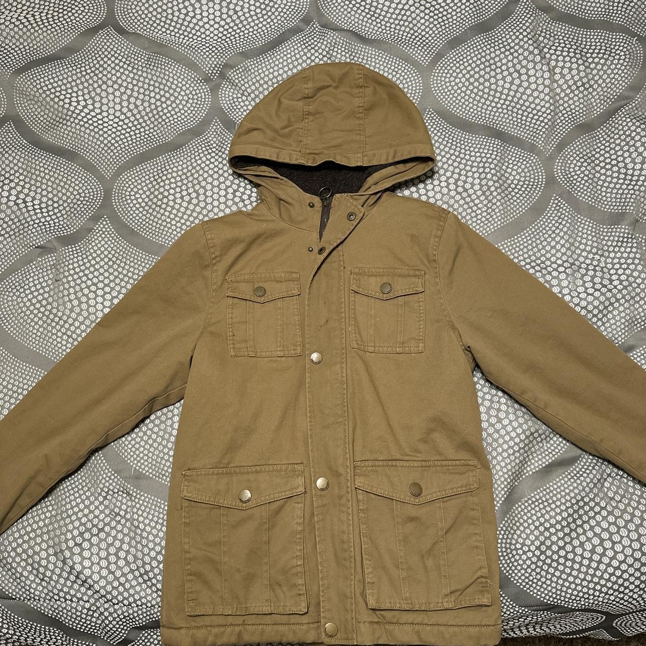 Urban Republic jacket zip up and button up fur... - Depop