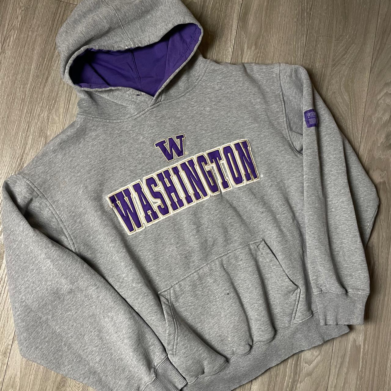 Y2K UW University of Washington Hoodie One mark on... - Depop