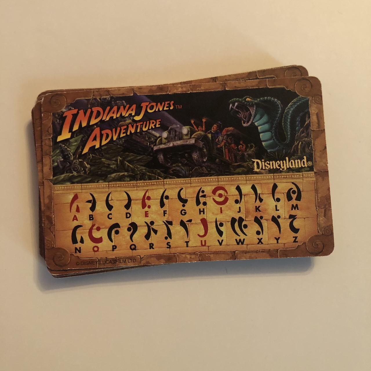 Disneyland Indiana Jones Adventure Decoder Card- Att... | Depop