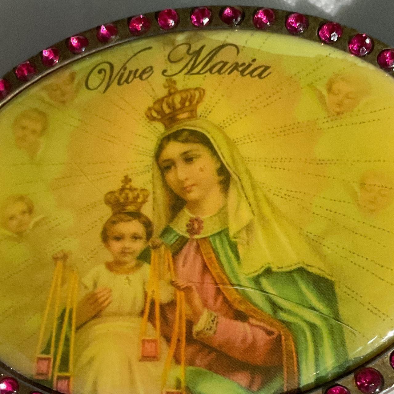 Vive maria belt 🤍⭐️ Belt buckle featuring an image of... - Depop