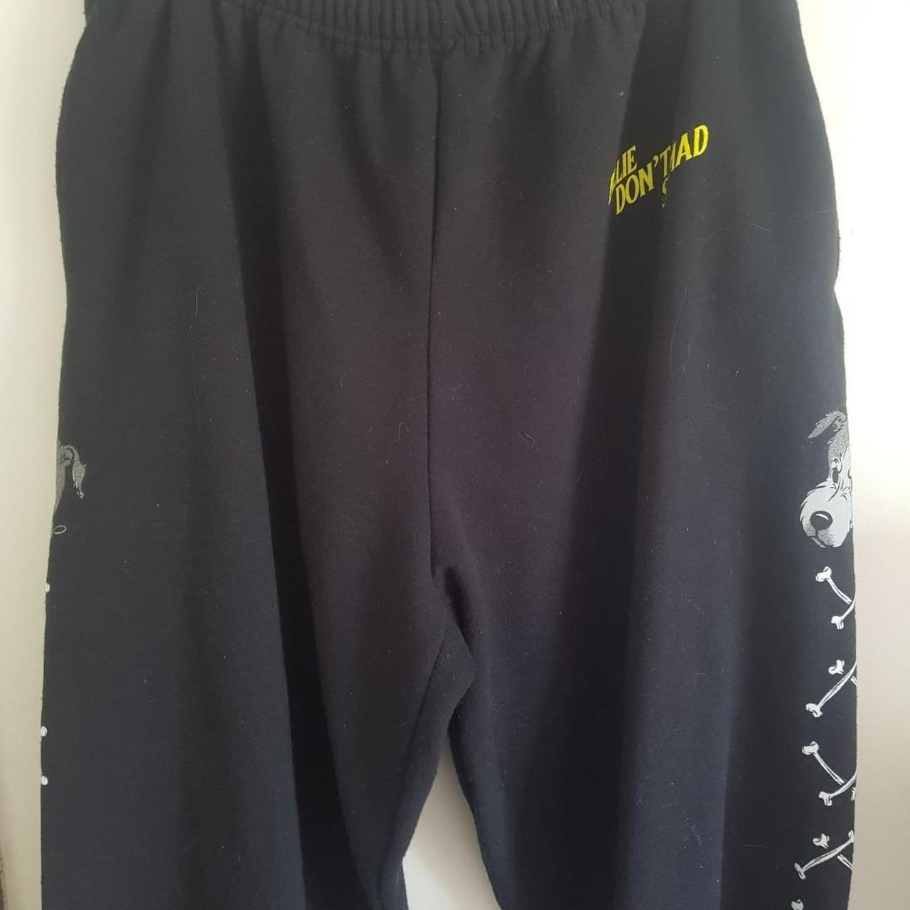 Women's Black and Yellow Joggers-tracksuits | Depop