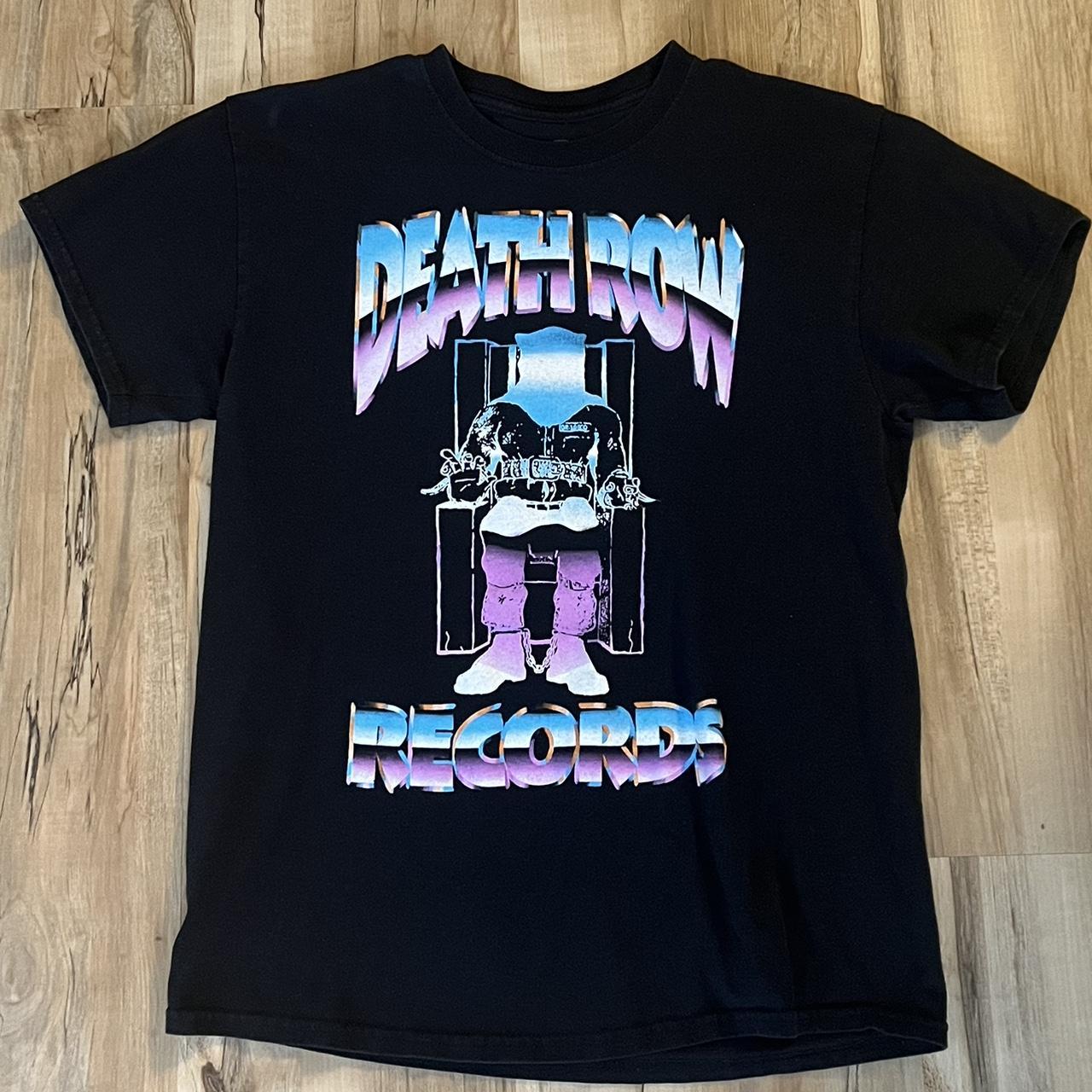 Black Death Row Records T-Shirt Material feels a... - Depop