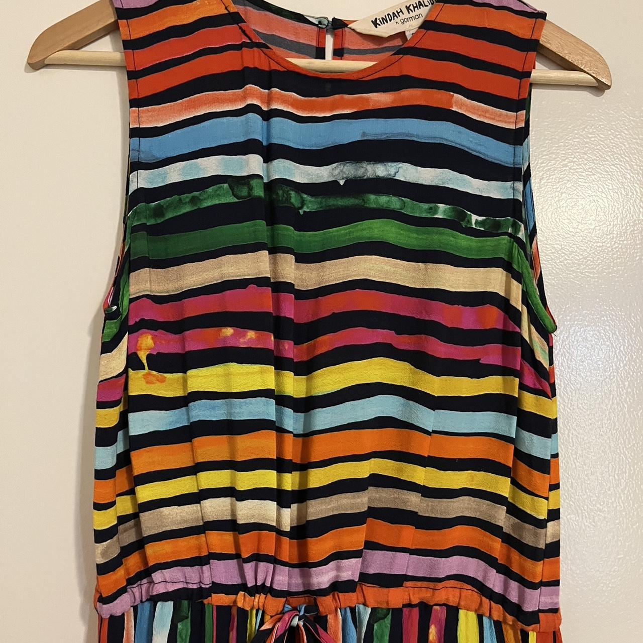 Gorman x Kindah Khalidy rainbow playsuit size... - Depop