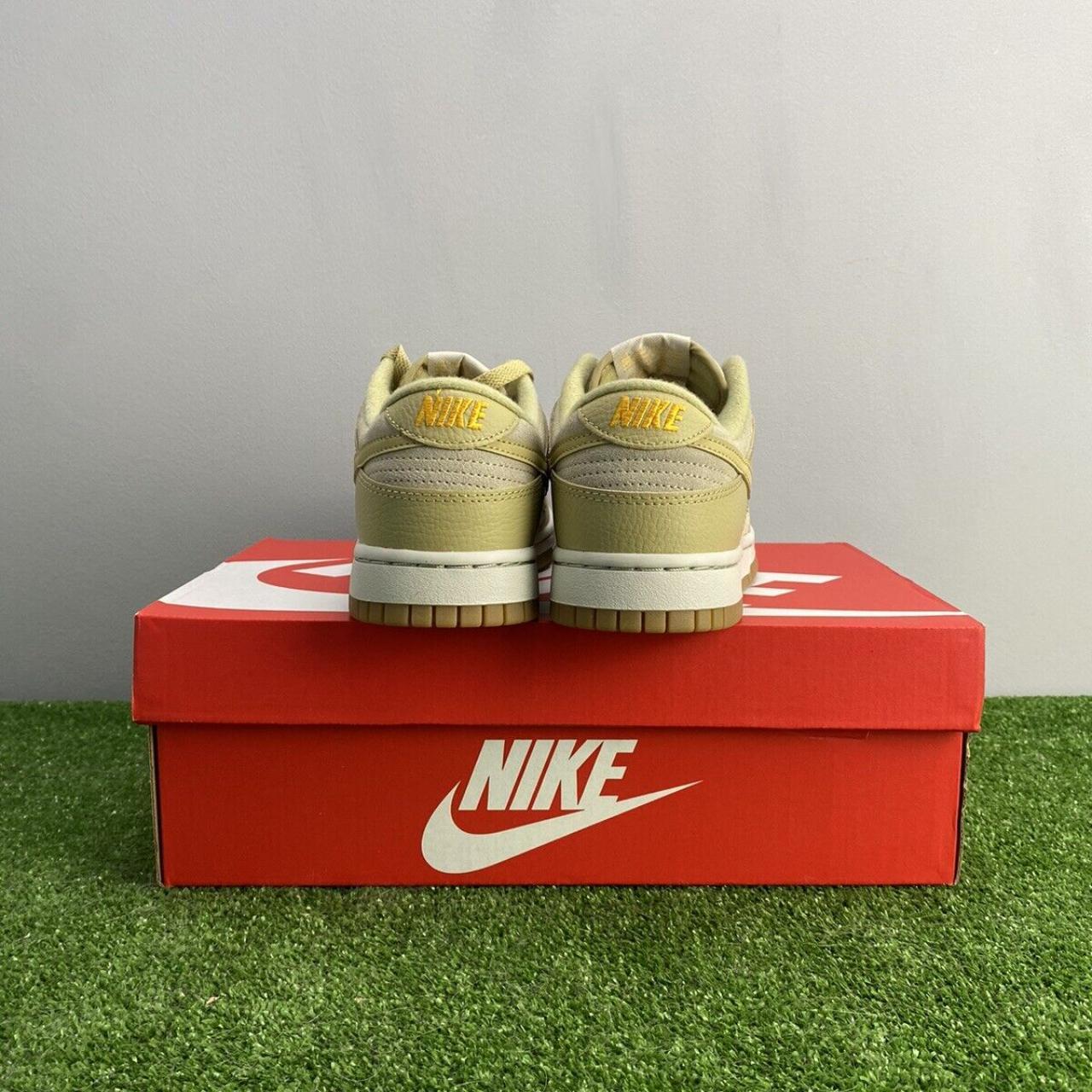 Nike Dunk Low Khaki Suede Gum Wheat Grass - Size 6... - Depop