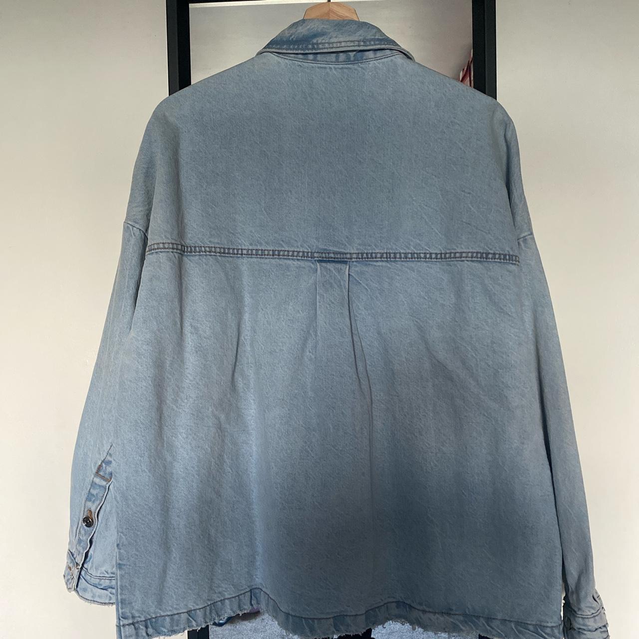 Zara Women's Blue Jacket | Depop
