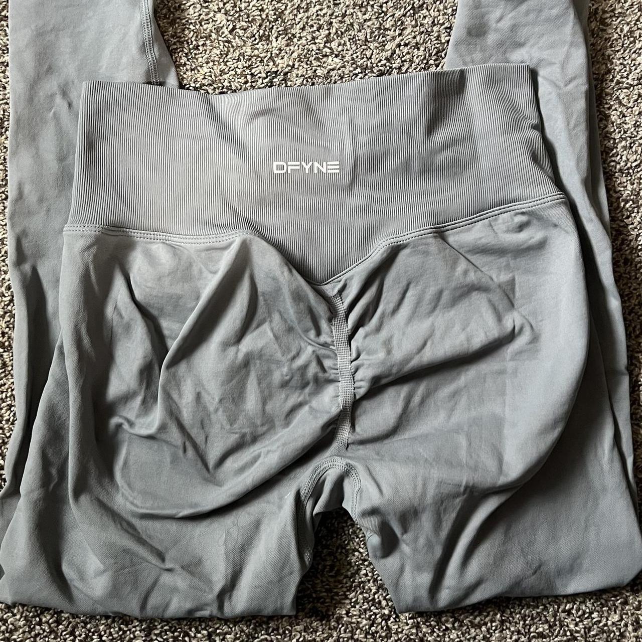 DFYNE light stone grey leggings - Depop