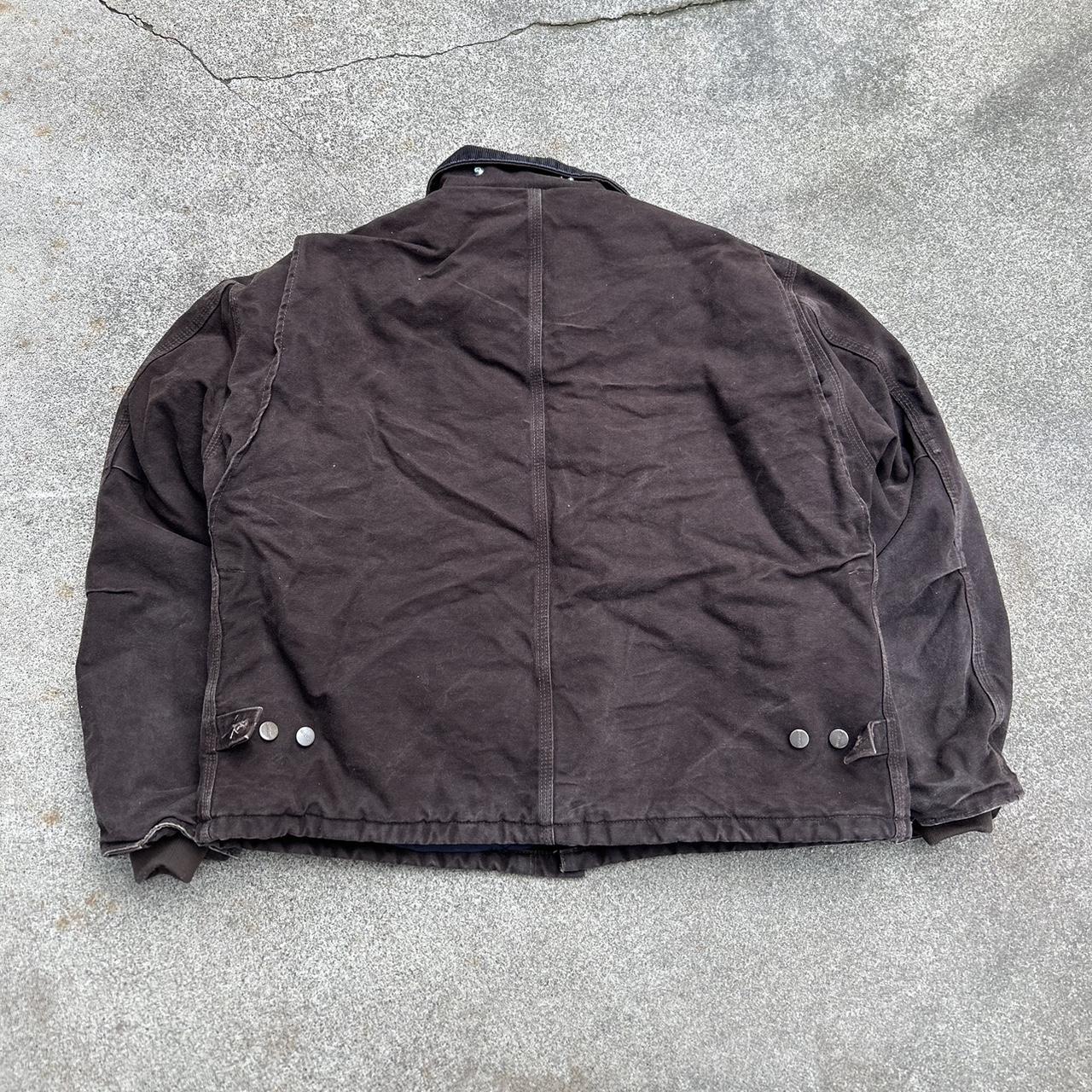 Vintage 00’s Carhartt Faded Brown Chore... - Depop