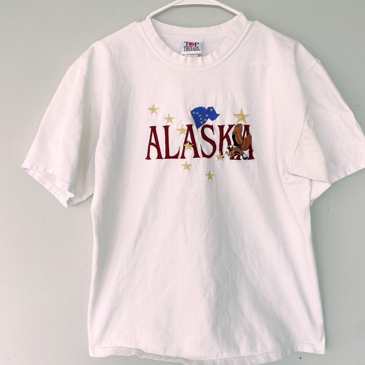 Vintage Knit Alaska T Shirt unisex medium - Depop
