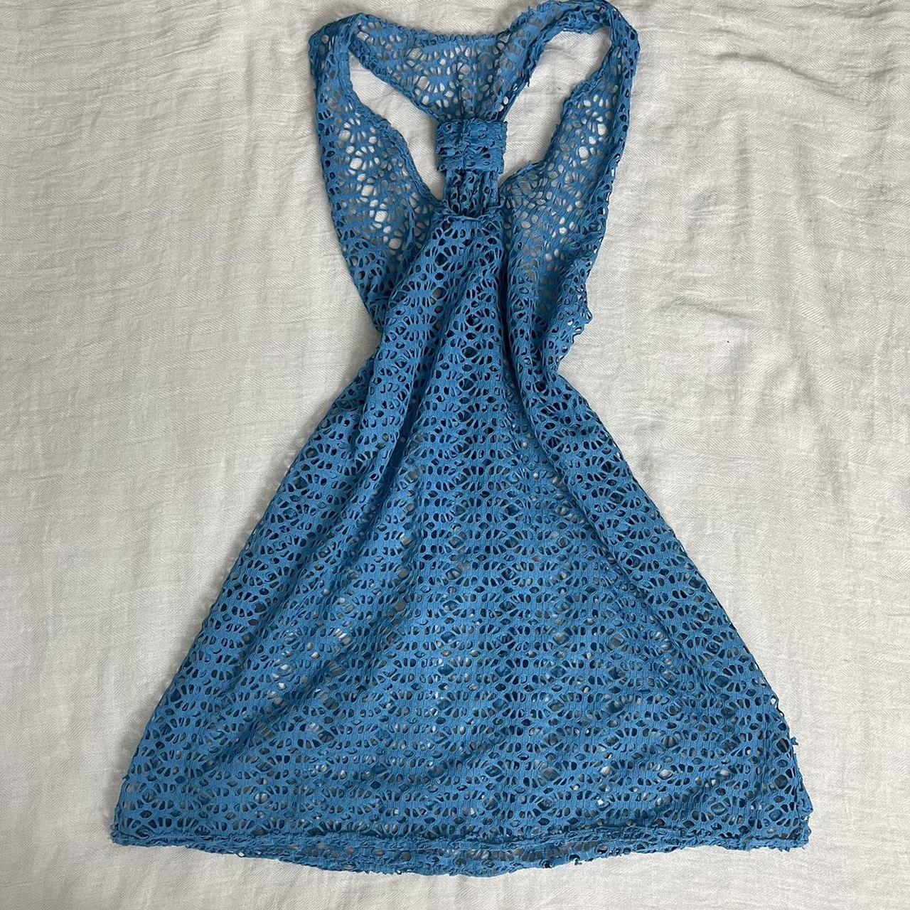 Vintage island blue, coconut girl swimwear cover... - Depop