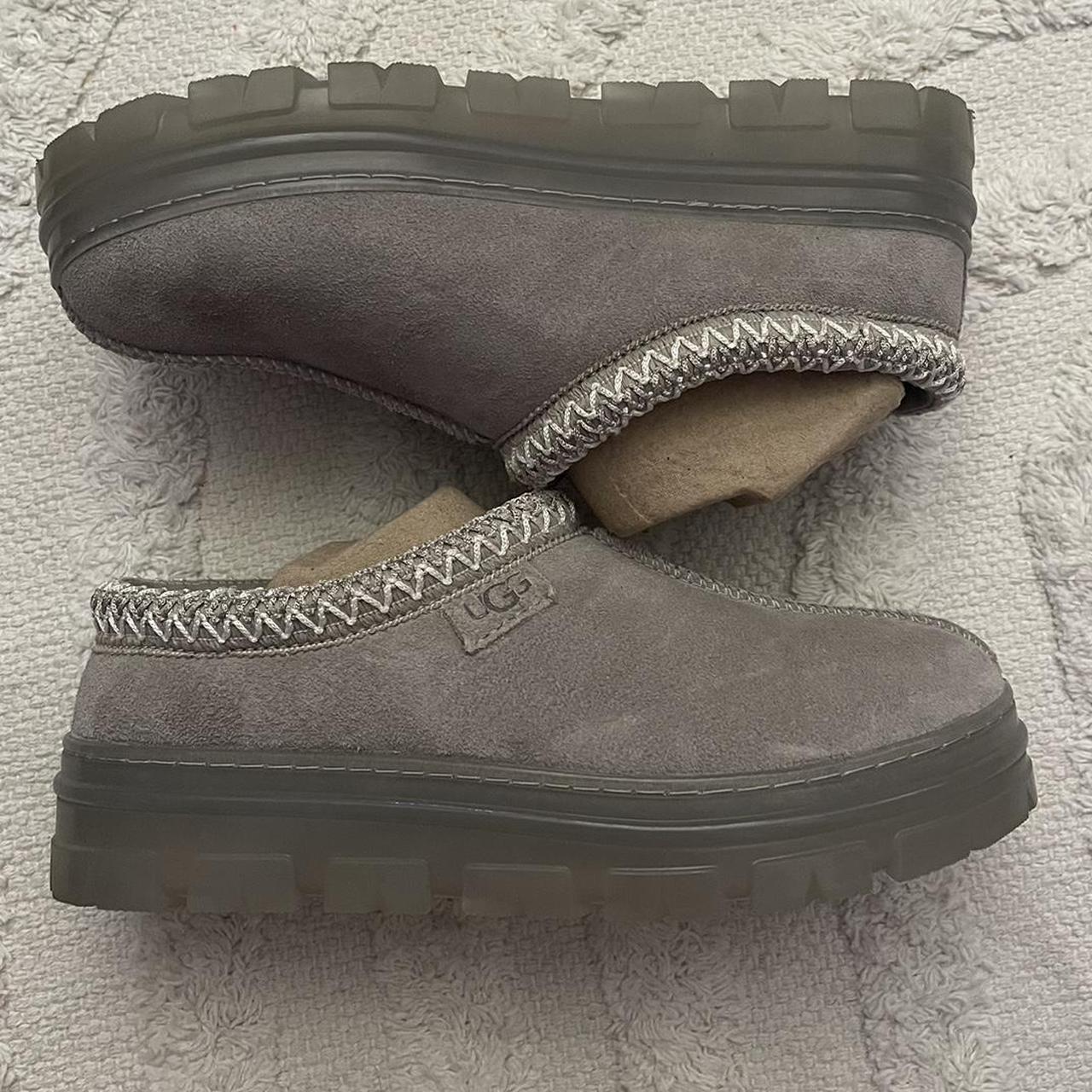Gray platform Tasman Ugg slippers Cute trendy,... - Depop