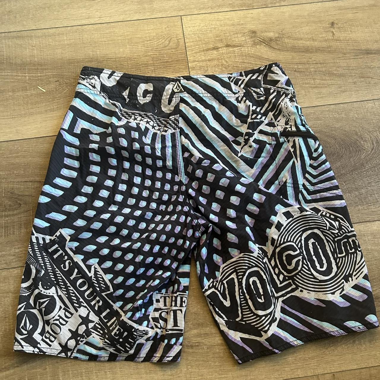 vintage volcom trunks with super awesome graphics.... | Depop