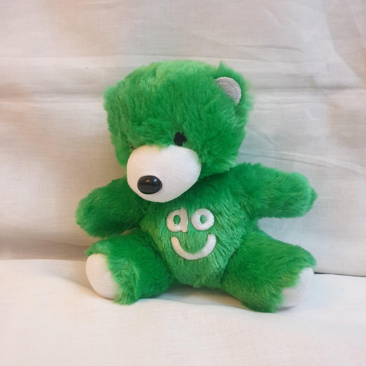 AO Electricals Green Branded 7" Plush Soft Toy Teddy... - Depop