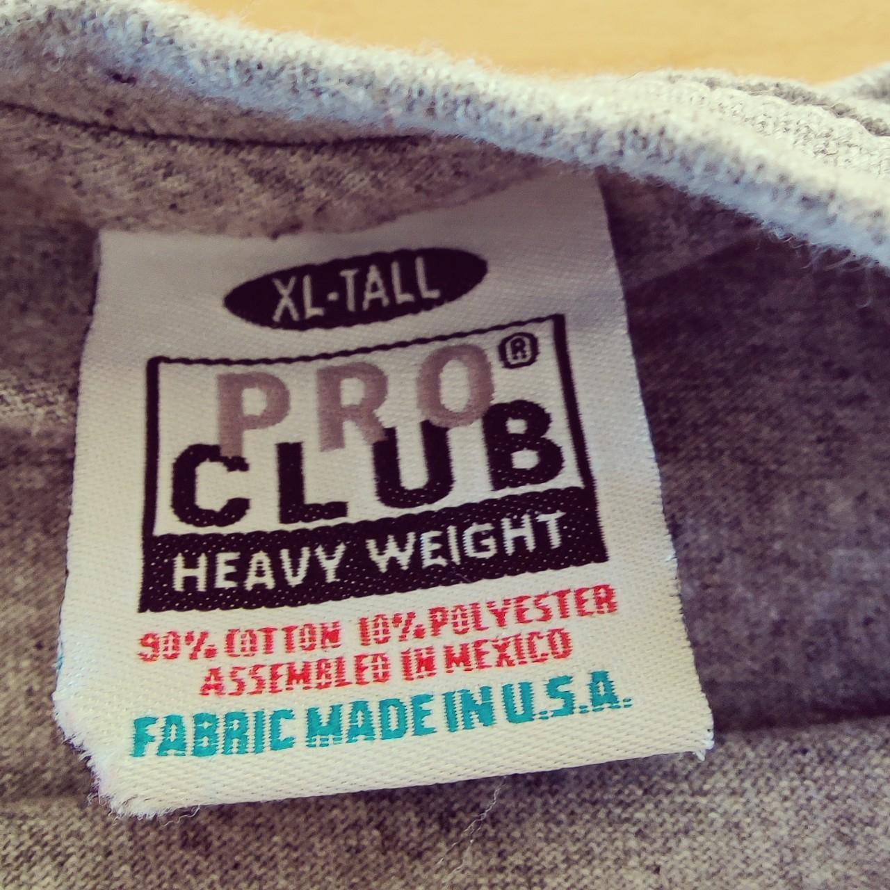 VINTAGE MADE IN USA Pro Club Blank Grey T Shirt Size... - Depop