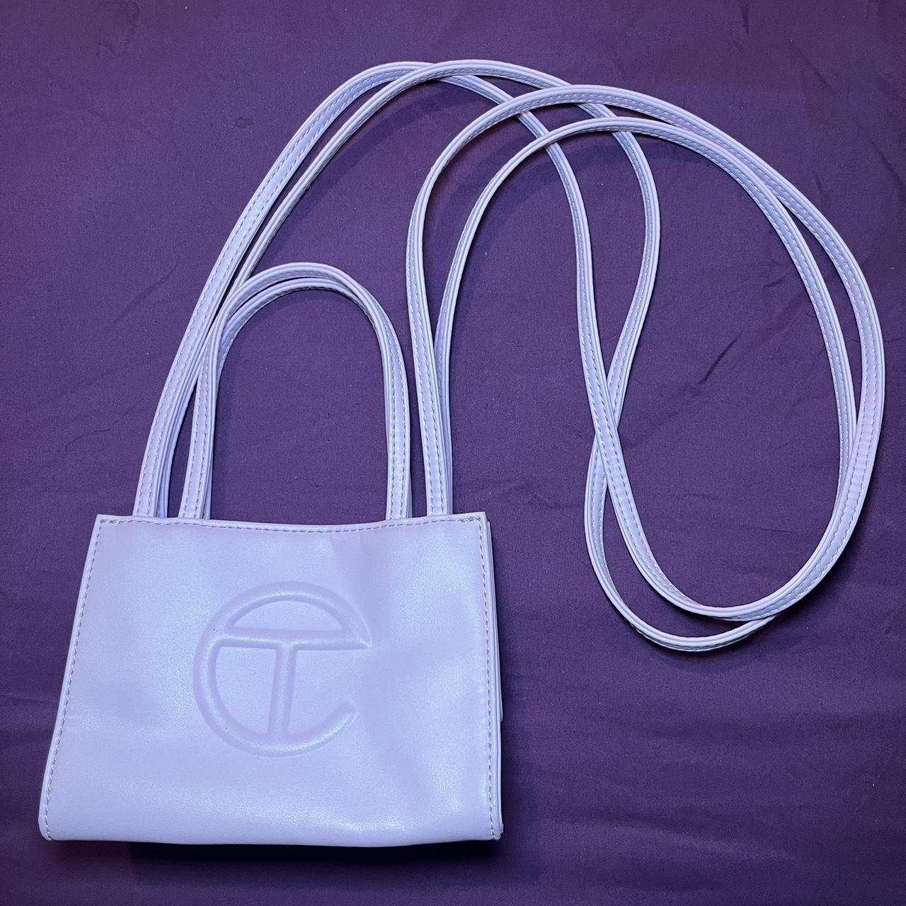 Telfar bubblegum pink mini bag with strap - Depop