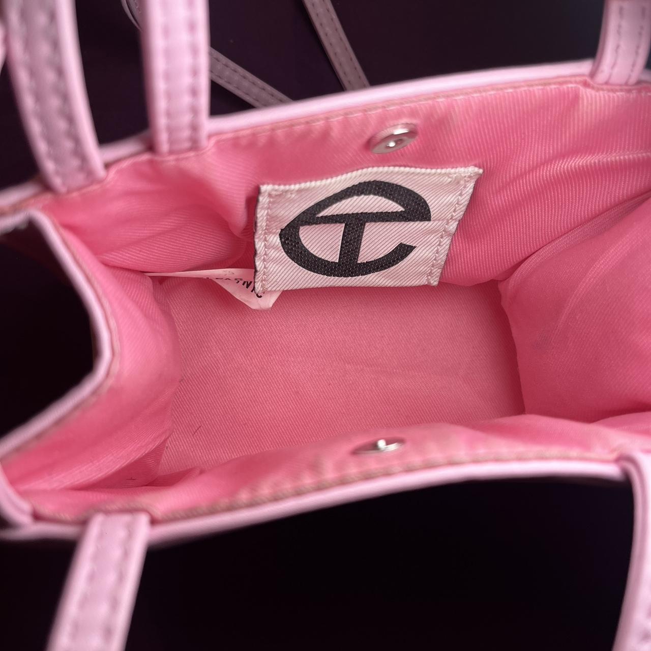 Telfar bubblegum pink mini bag with strap - Depop