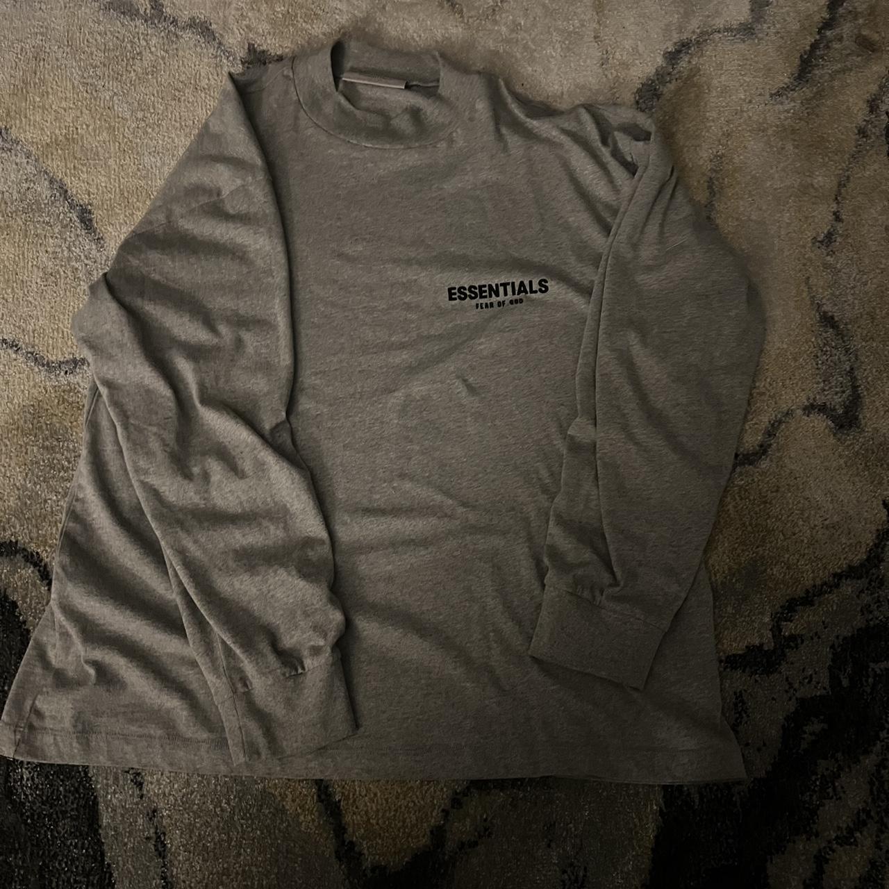 gray essentials sweater turtle neck *never worn* sz... - Depop