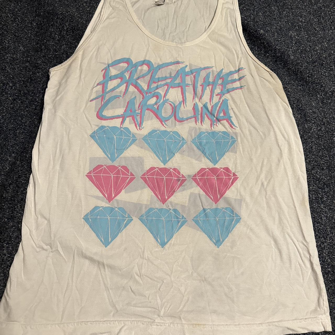 Breathe Carolina tank 2009. Has small stain on grey... - Depop