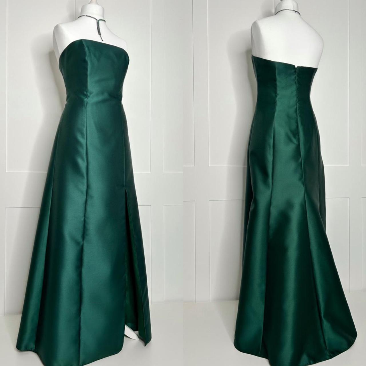 Preloved prom dress, graduation, Y2K green, evening,... | Depop