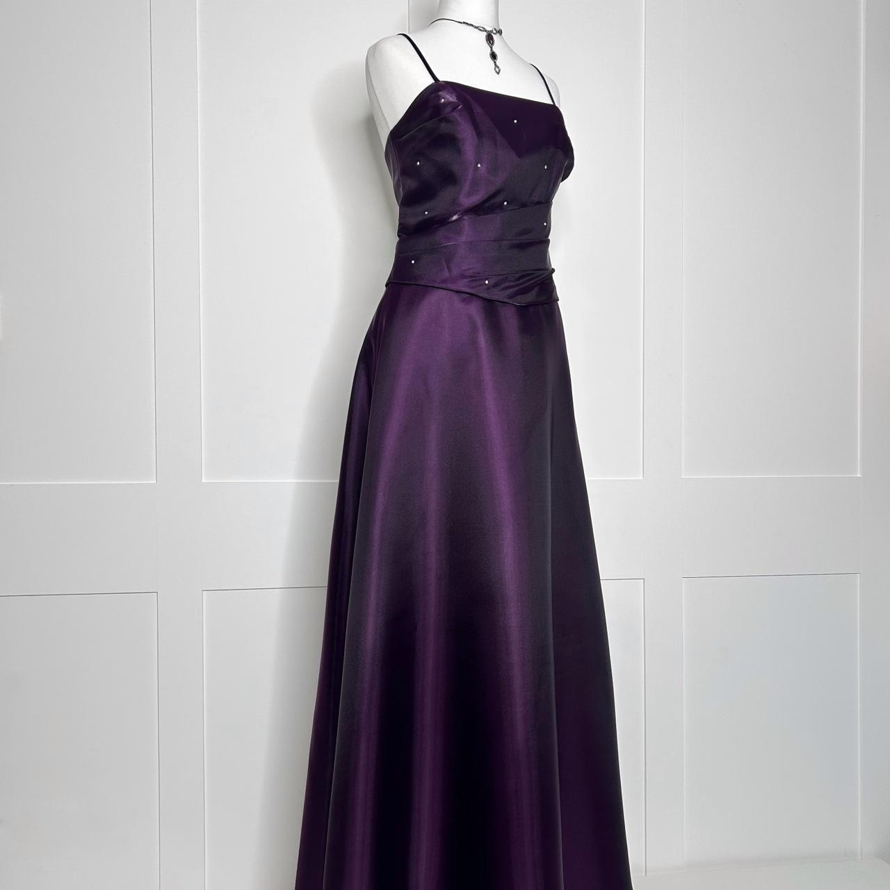 Vintage prom dress, retro graduation, Y2K, purple,... | Depop