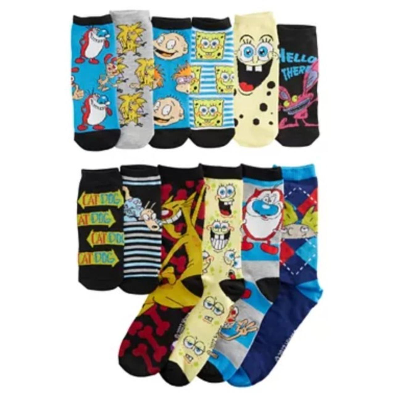 Nickelodeon 12 Days of Socks Gift Set including: - 4... - Depop