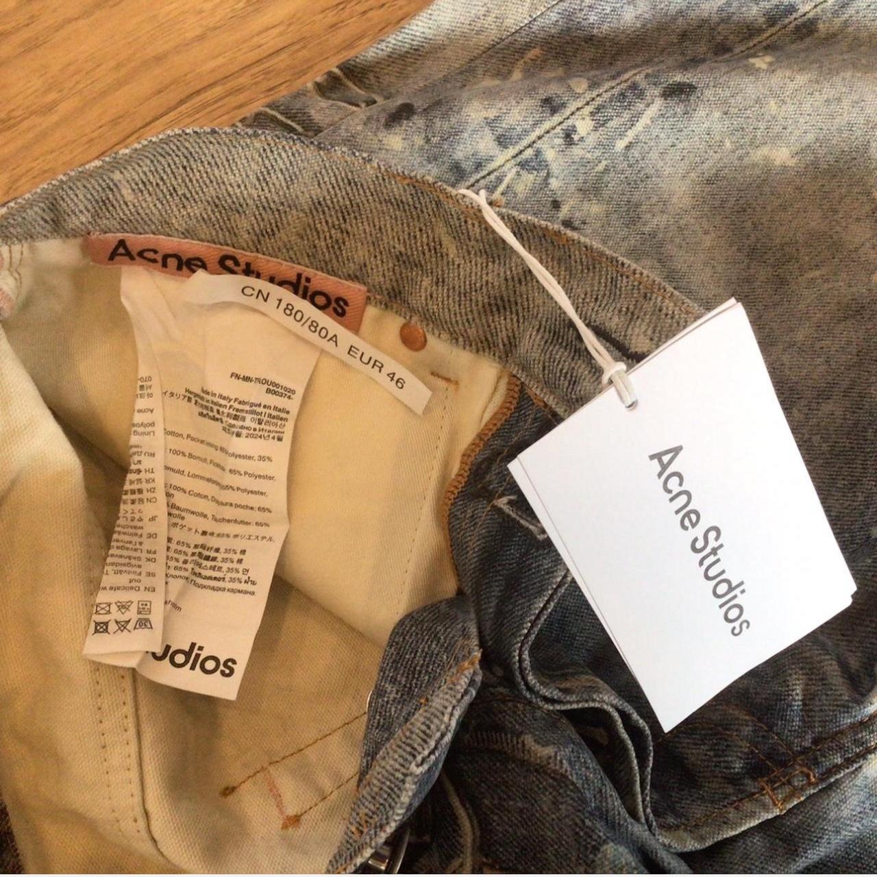 Acne studios 1981m key chain print baggy jeans Size... - Depop
