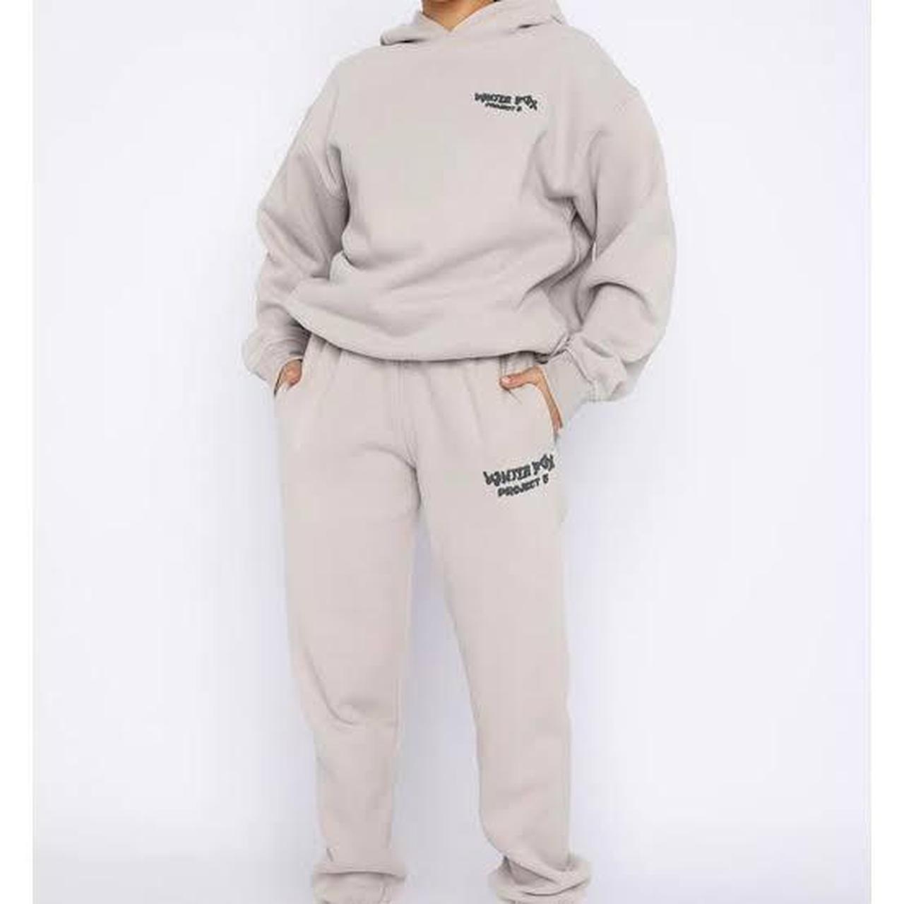 white fox project 5 tracksuit pants - Depop