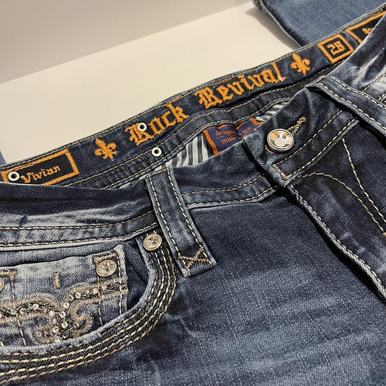 Rock Revival straight jeans size 28 like new.... | Depop