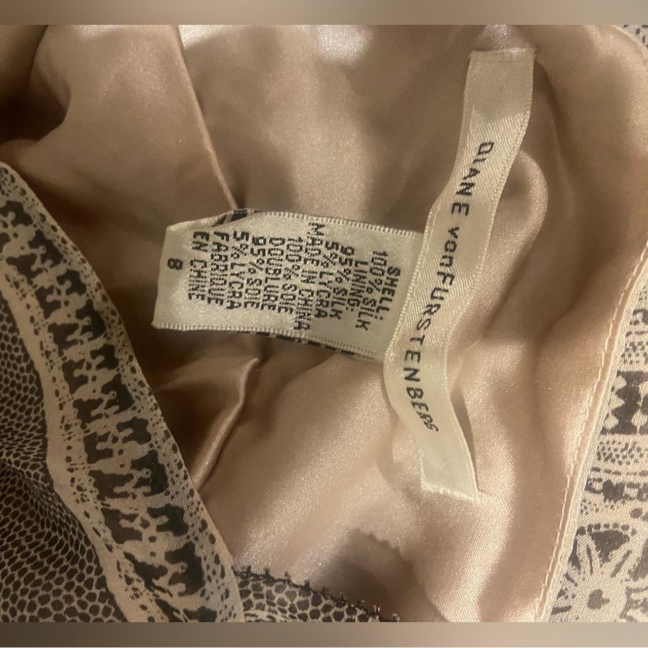 Diane von Furstenberg DVF gray silk dress with... - Depop