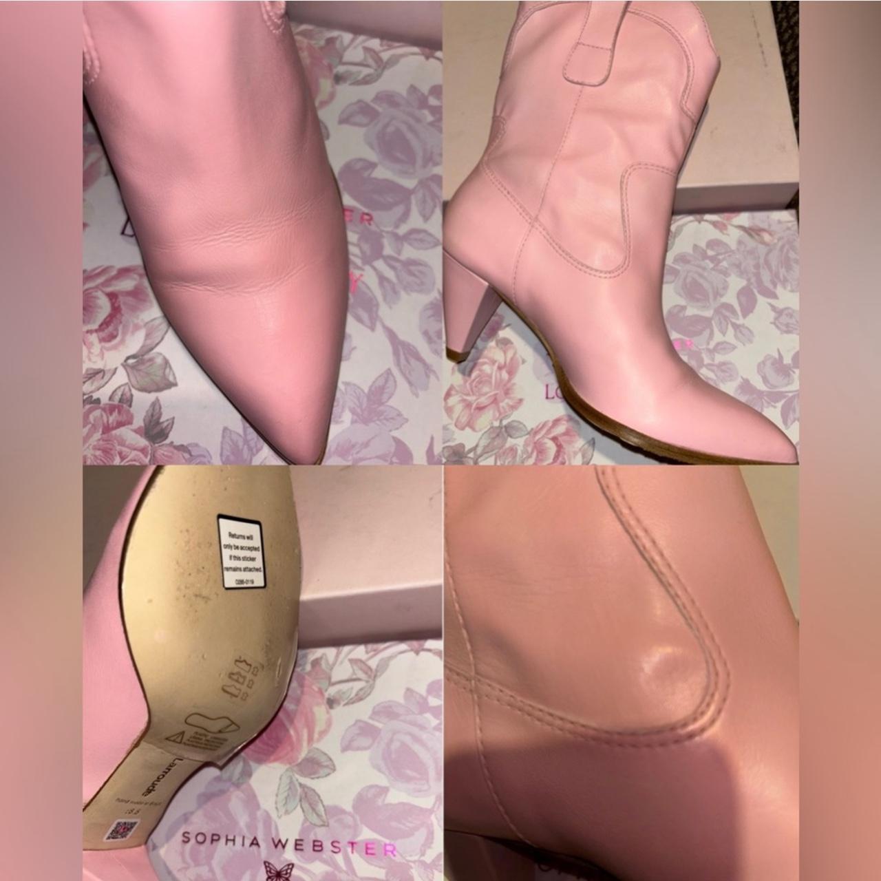 Rare and Sold-out LoveShackFancy X Larroude Pink... - Depop