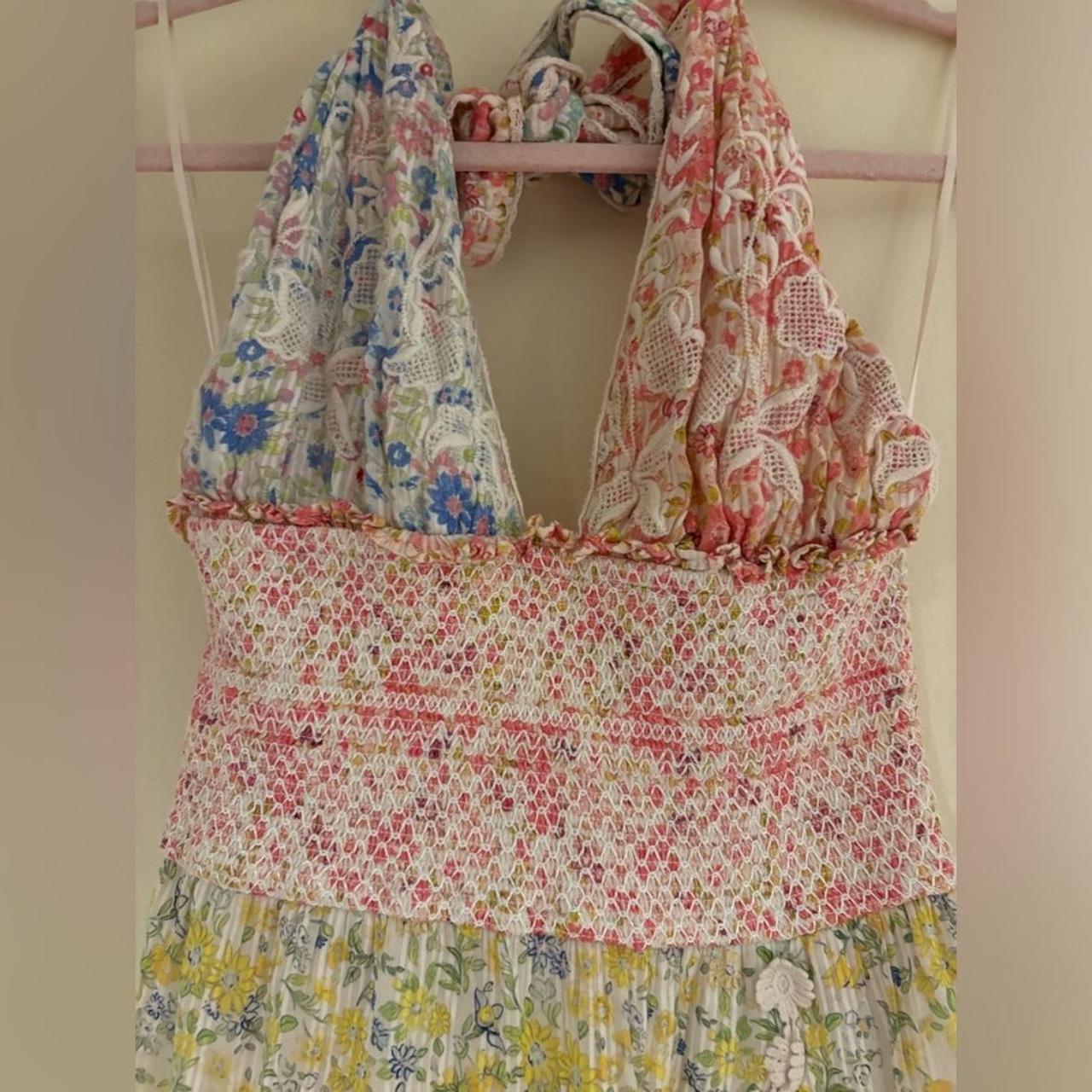 LoveShackFancy Cambria Dress Floral mini dress with... - Depop