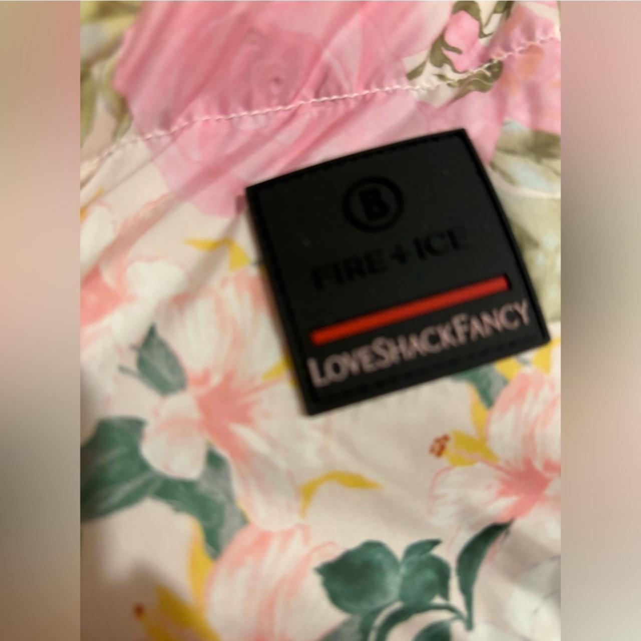 LoveShackFancy X Bogner Fire + Ice Pink Floral Print... - Depop